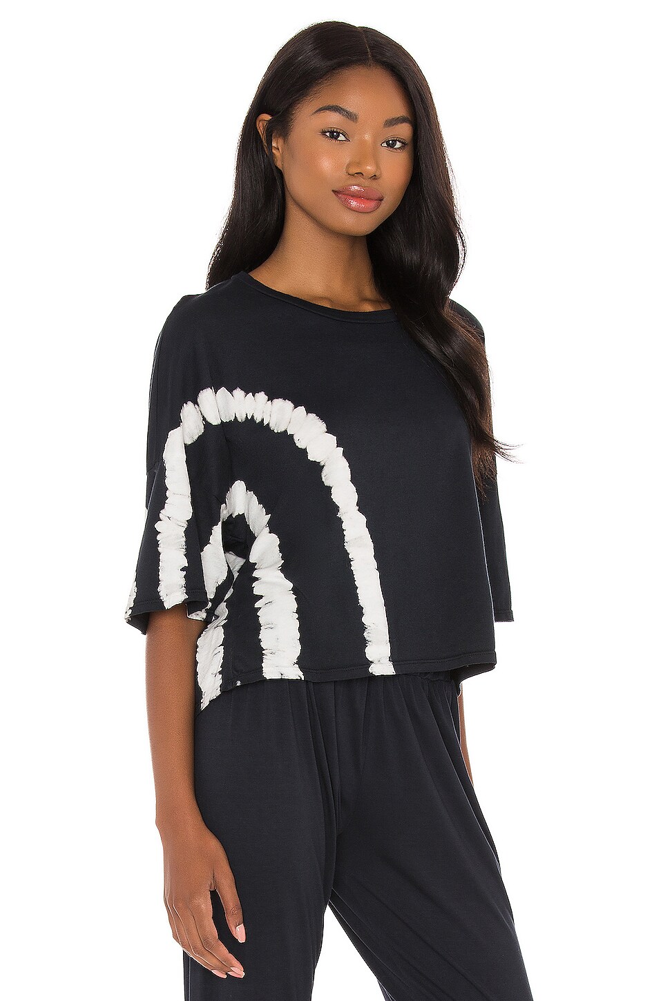 Michael Lauren Diaz Oversized Crop Tee in Solar Eclipse | REVOLVE