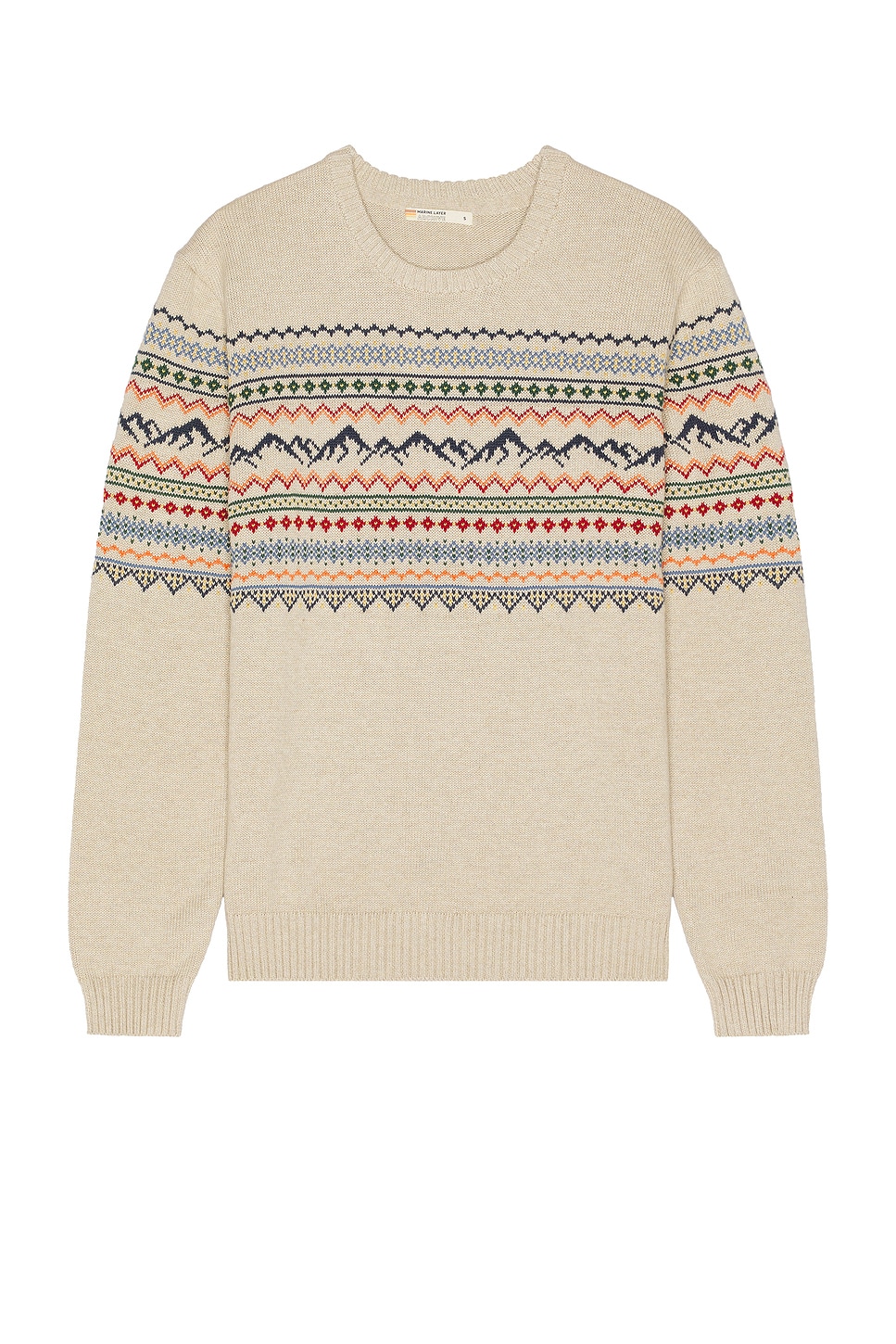 Marine Layer Fair Isle Sweater in Oatmeal | REVOLVE