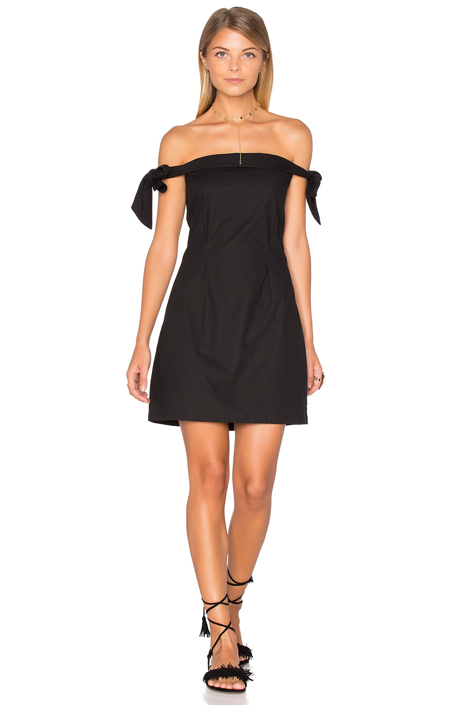 MLM Label New York Shoulder Dress in Black | REVOLVE