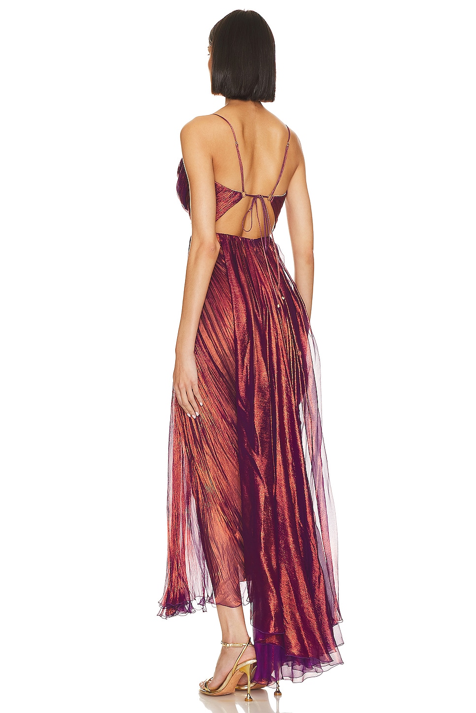 Maria Lucia Hohan Regina Midi Dress in Flame | REVOLVE