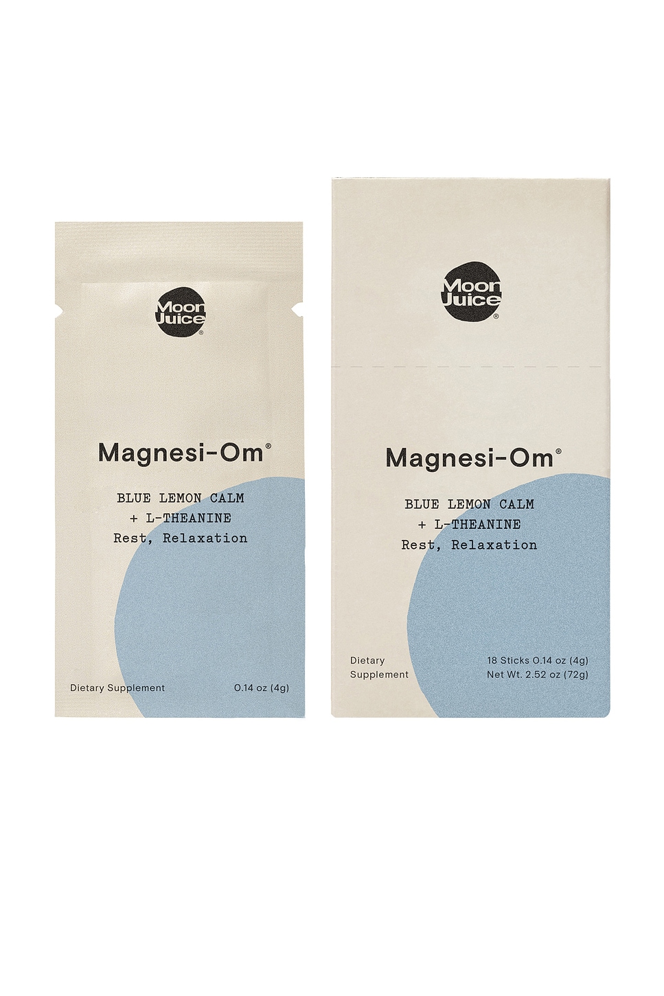 Moon Juice Magnesi-Om Blue Lemon Stick Pack 18ct | REVOLVE
