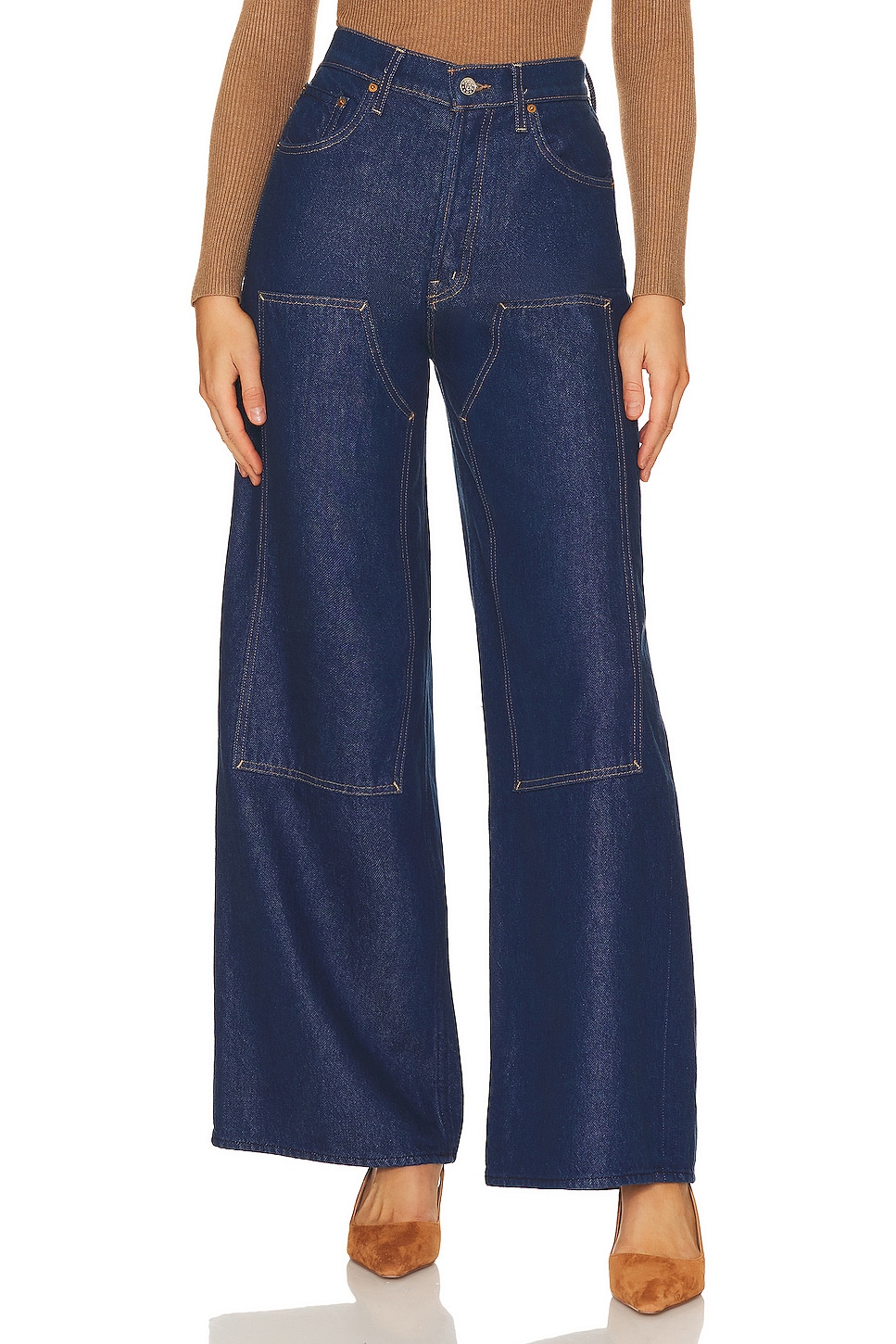 MOTHER SNACKS! The Bee's Knees Double Dip Skimp Jeans in Clean Your ...