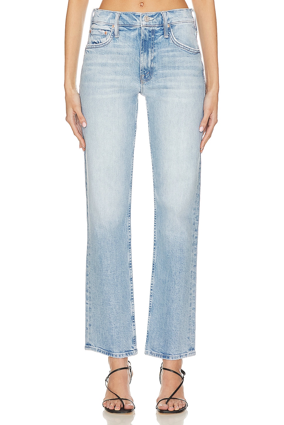 MOTHER The Smarty Pants Skimp Jeans in Don't Be A Square | REVOLVE