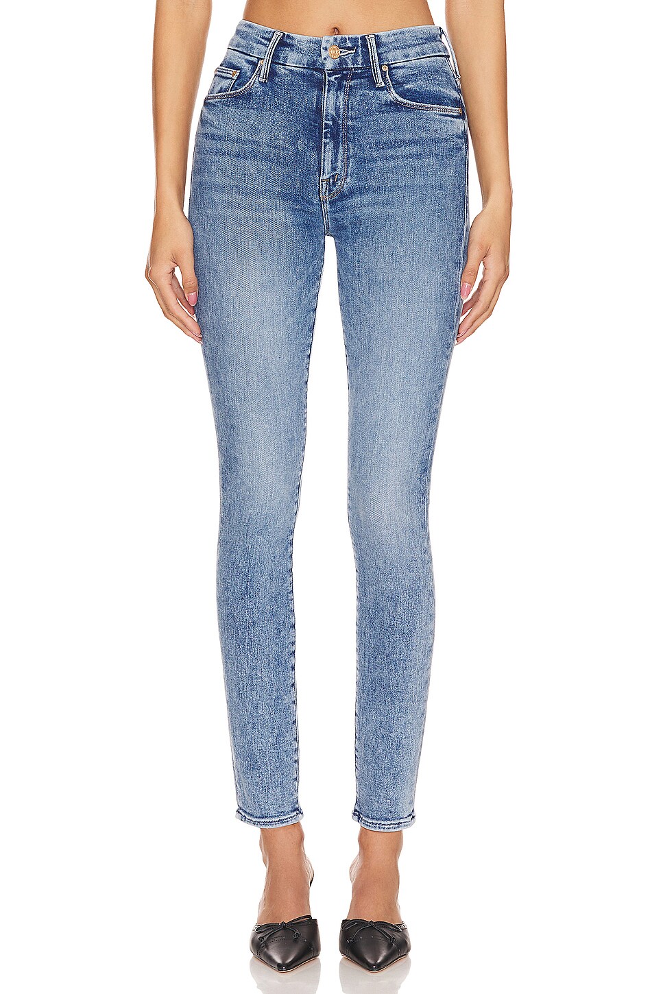 MOTHER High Waisted Looker Ankle in On The Road | REVOLVE