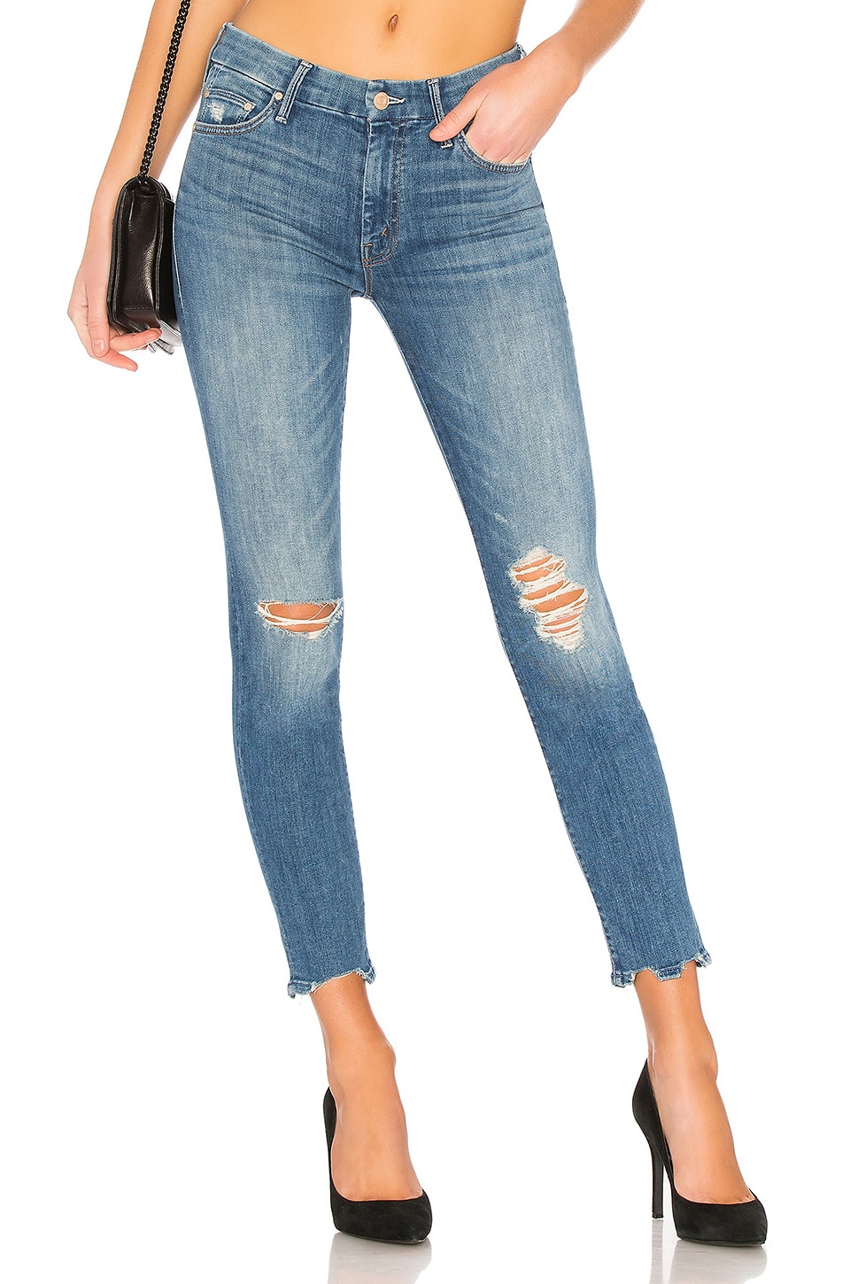 MOTHER The Looker Ankle Chew Jean in Mums The Word | REVOLVE