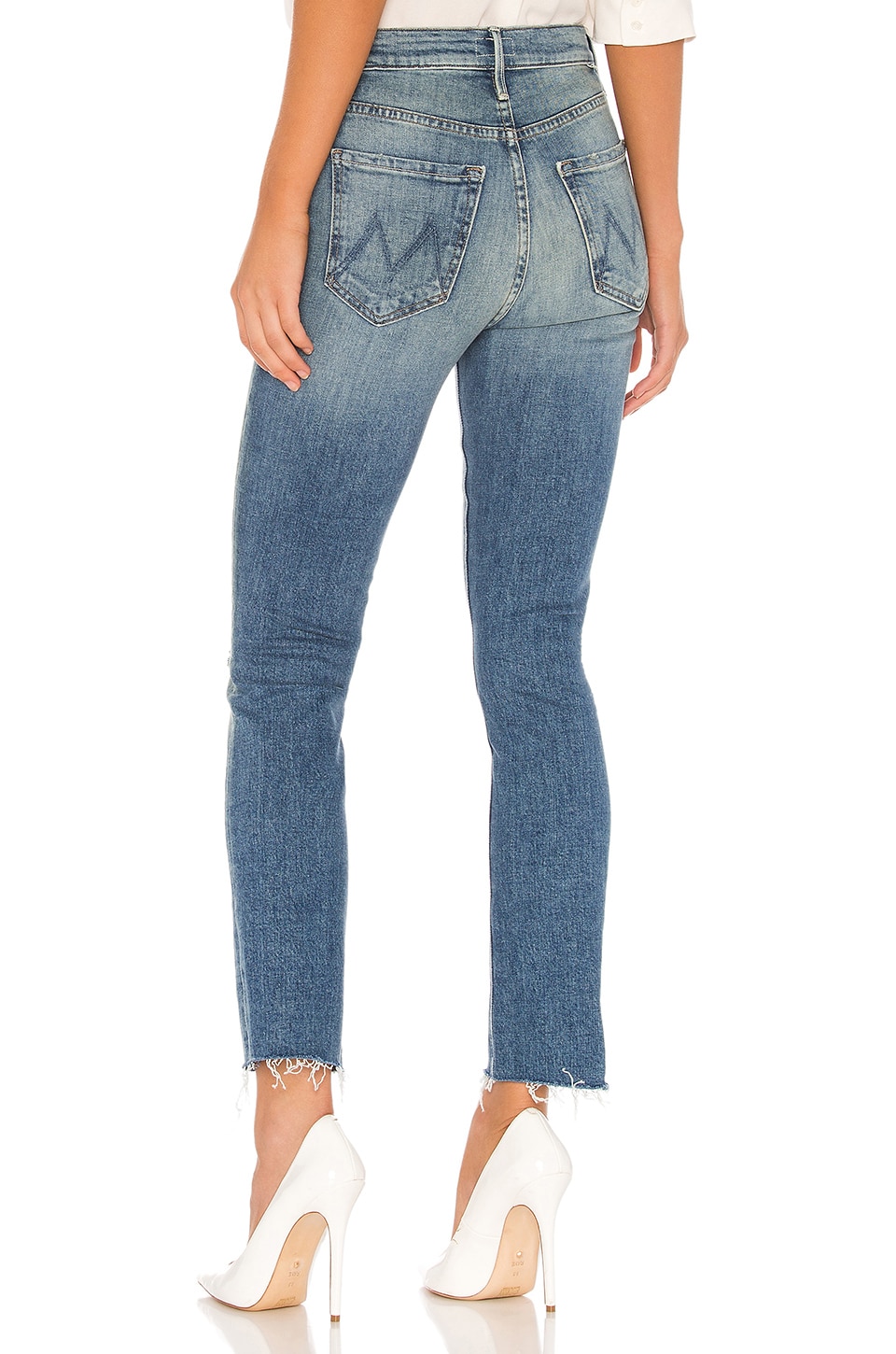 MOTHER The Pixie Dazzler Ankle Fray in Popism | REVOLVE