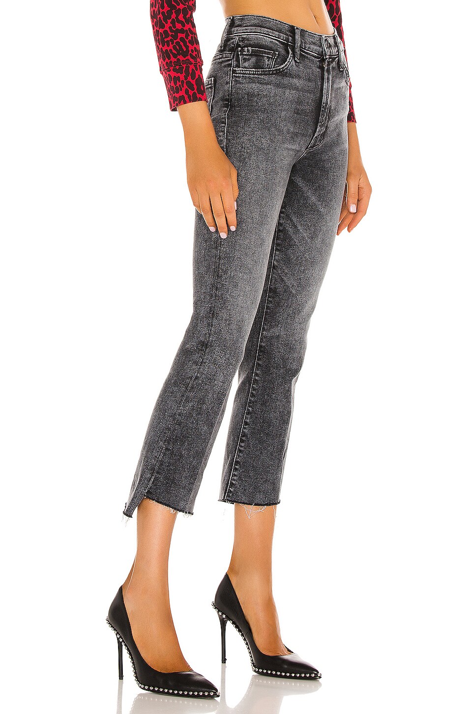 MOTHER The Insider Crop Step Fray in Train Stops | REVOLVE