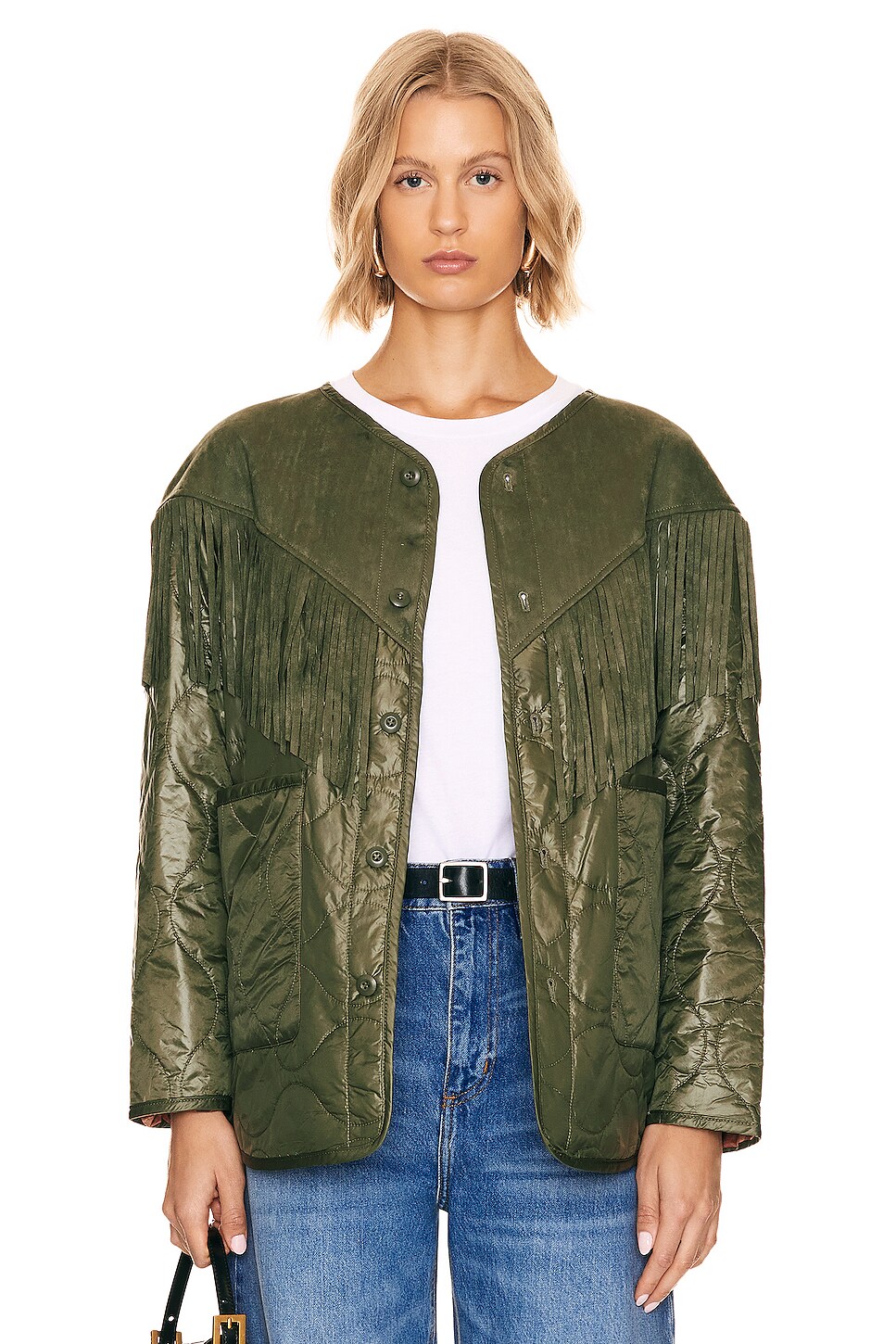 MOTHER The Tip Off Jacket in On The Western Front | REVOLVE