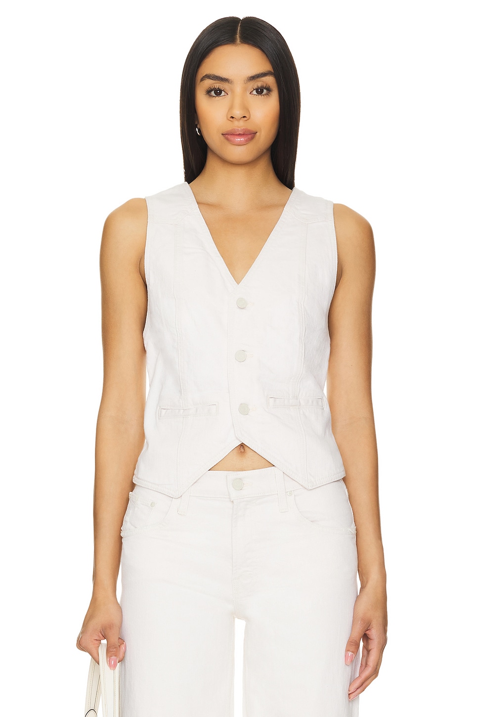 MOTHER The Masked Rider Vest in Act Natural | REVOLVE
