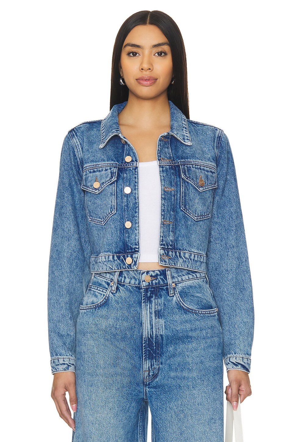 MOTHER SNACKS! The Chiclet Crop Jacket in Mouthful | REVOLVE