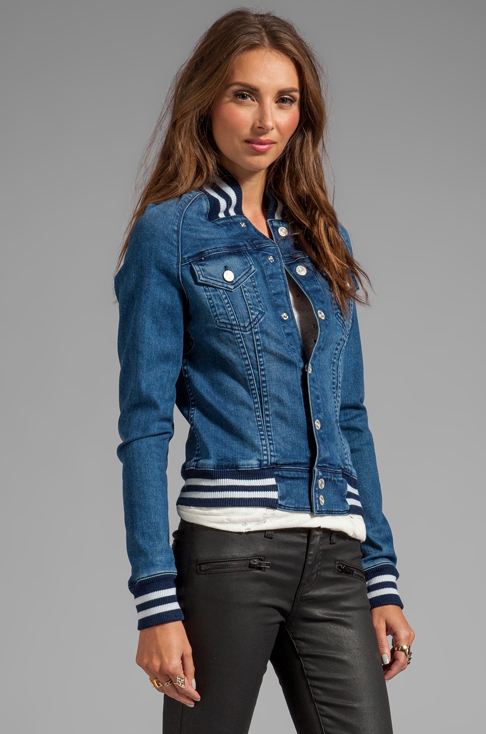 MOTHER Letterman Bully Jacket in The Famous Heroine | REVOLVE