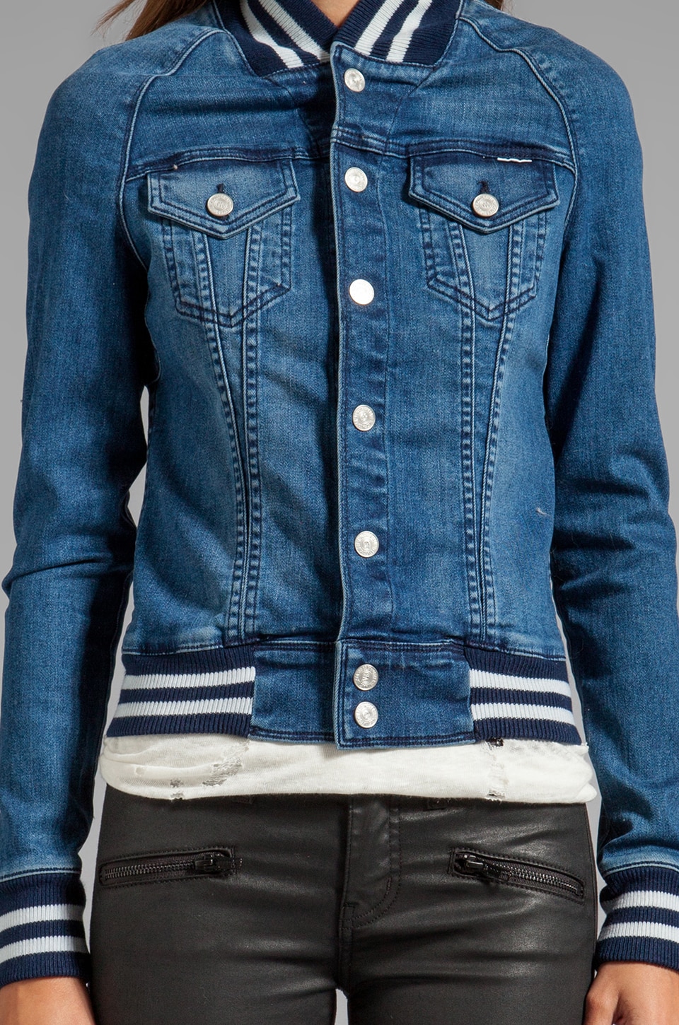 MOTHER Letterman Bully Jacket in The Famous Heroine | REVOLVE