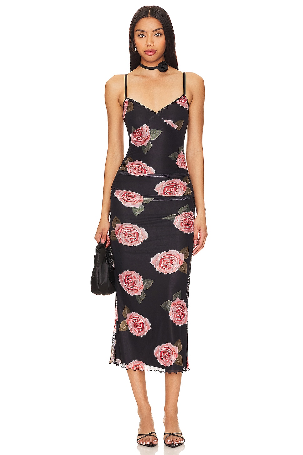 MORE TO COME Calla Mesh Dress in Black | REVOLVE