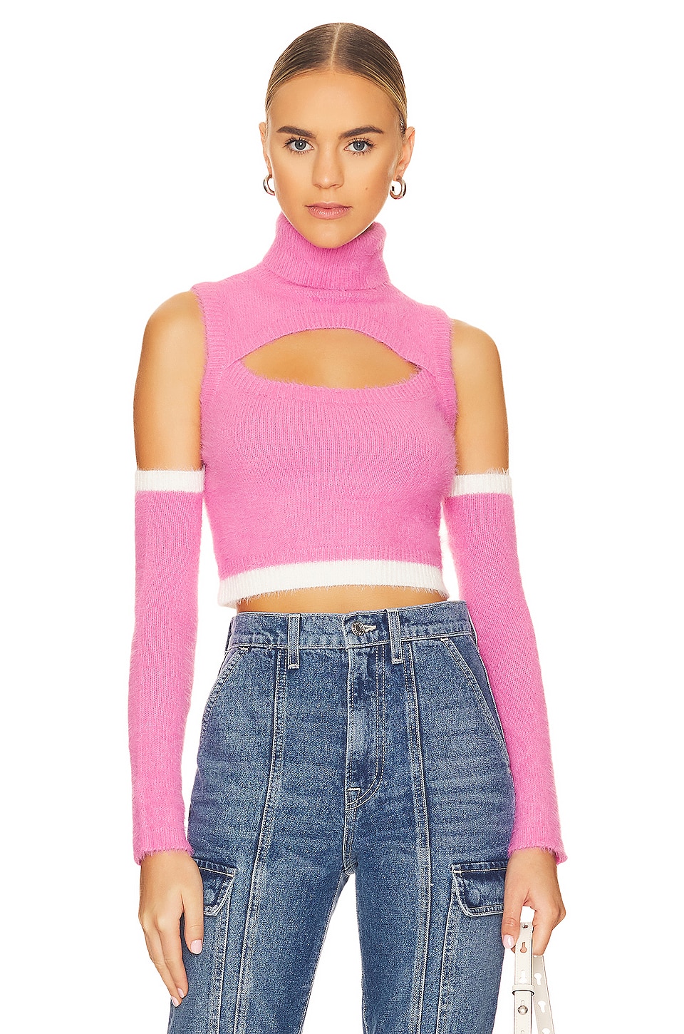 MORE TO COME Leanna Sleeve Top in Pink Multi | REVOLVE