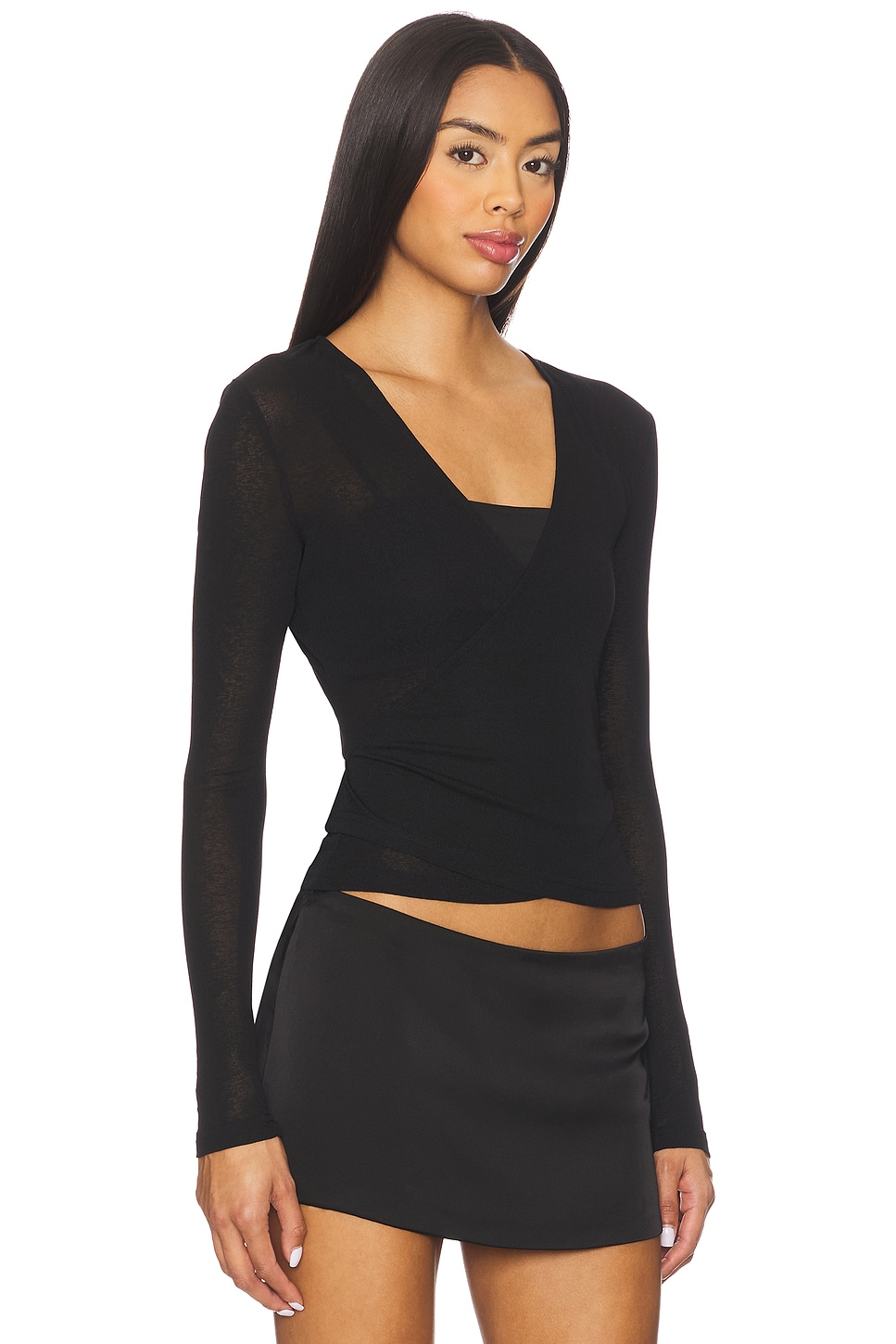 MORE TO COME Cora Wrap Set in Black | REVOLVE