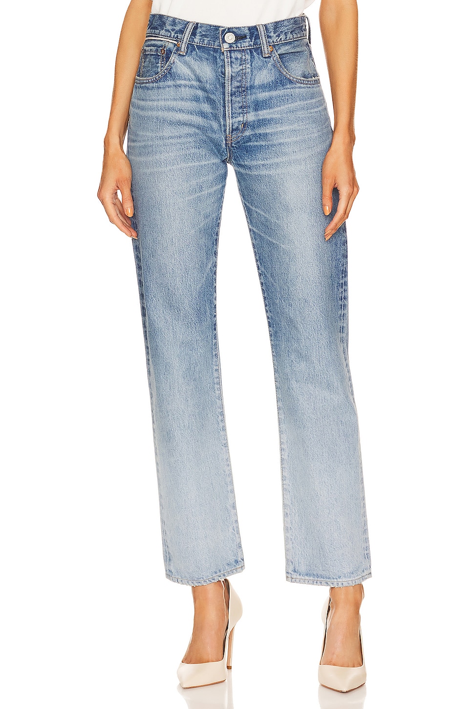 Moussy Vintage Sahlen Straight in Light Blue | REVOLVE