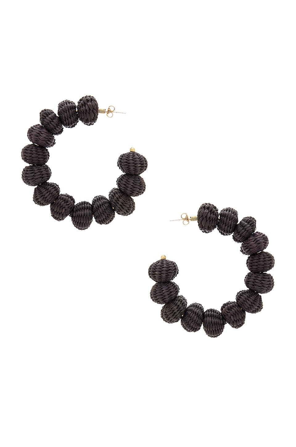 Mercedes Salazar Candongas Earrings in Black | REVOLVE