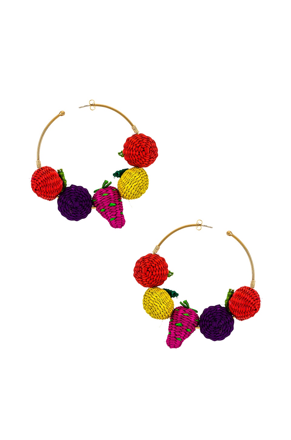 Mercedes Salazar Fruit Hoops in Multi | REVOLVE