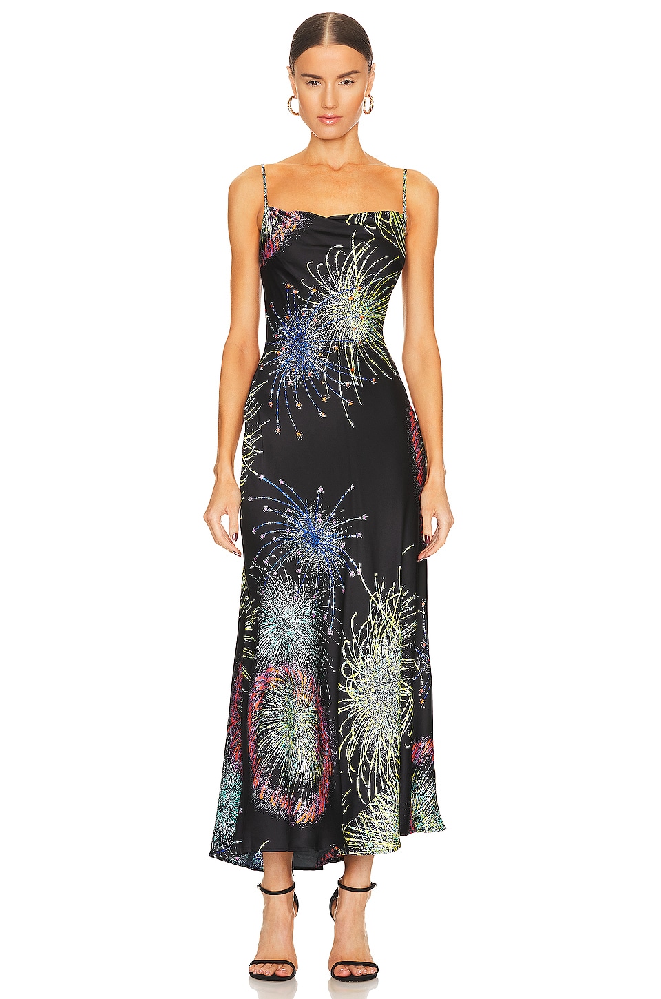 MSGM Fireworks Dress in Black | REVOLVE
