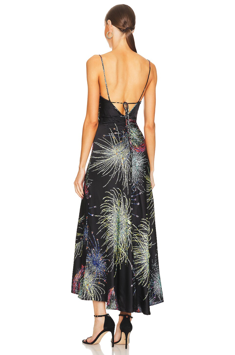 MSGM Fireworks Dress in Black | REVOLVE
