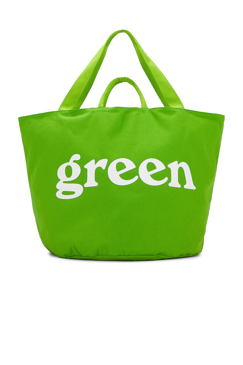 Mister Green Round Tote in Green & White | REVOLVE