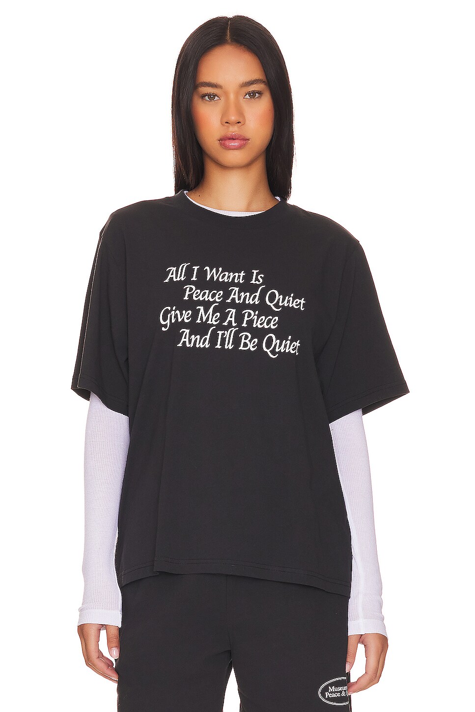 Museum of Peace and Quiet Haiku T-shirt in Black | REVOLVE