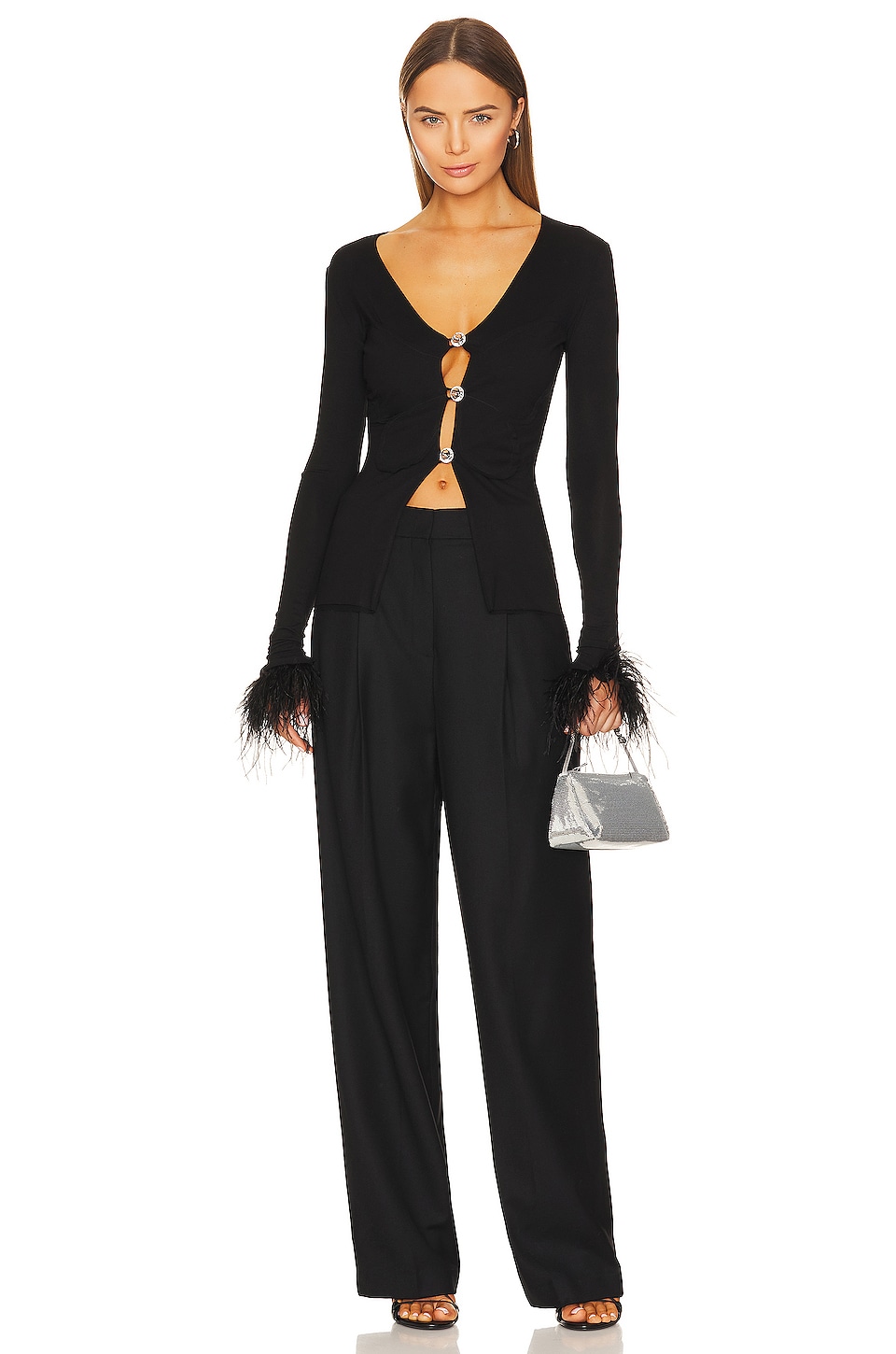 MANURI Fanny 2.3 Cardigan in Black | REVOLVE