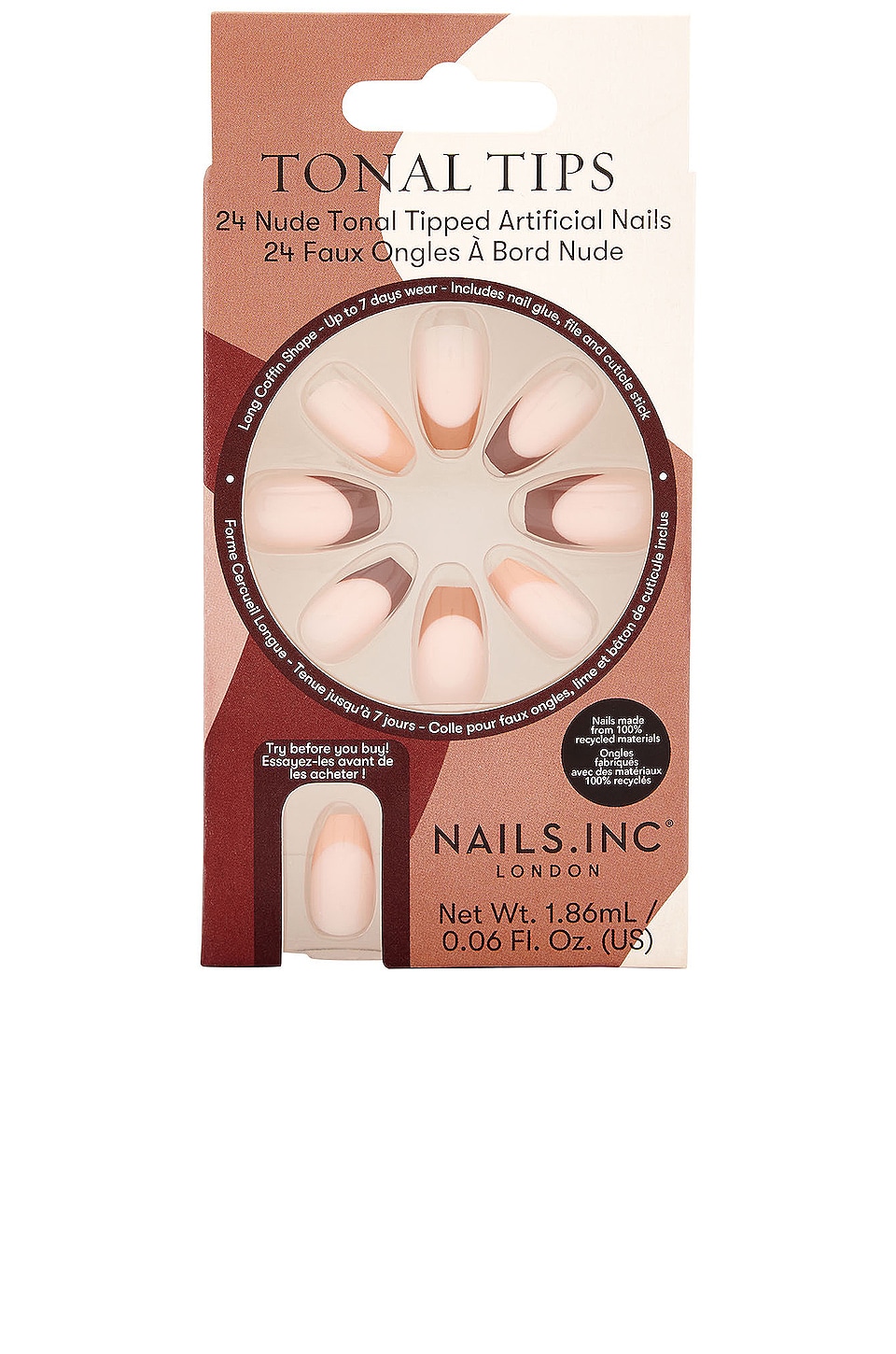 NAILS.INC Tonal Tips Artificial Nails in Tonal Tips | REVOLVE