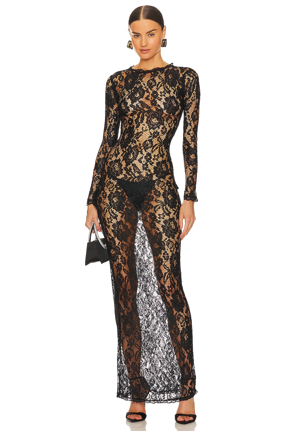The New Arrivals by Ilkyaz Ozel Catroux Dress in Derrire Noir | REVOLVE
