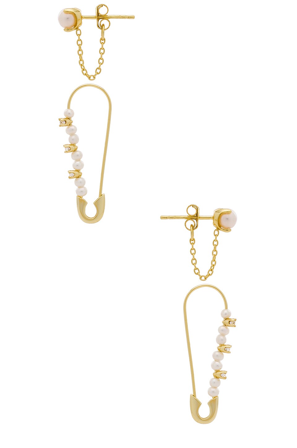 Natalie B Jewelry Intergalactic Earrings in Gold | REVOLVE