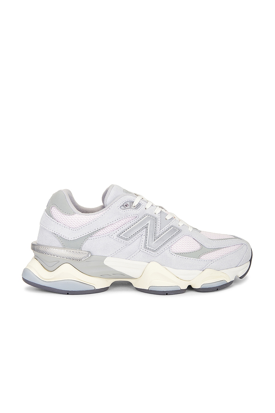 New Balance 9060 in Granite, Pink Granite, & Silver Metallic | REVOLVE