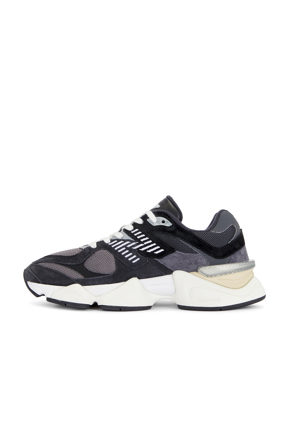 New Balance 9060 in Black, Phantom, Magnet, & Silver Metallic | REVOLVE