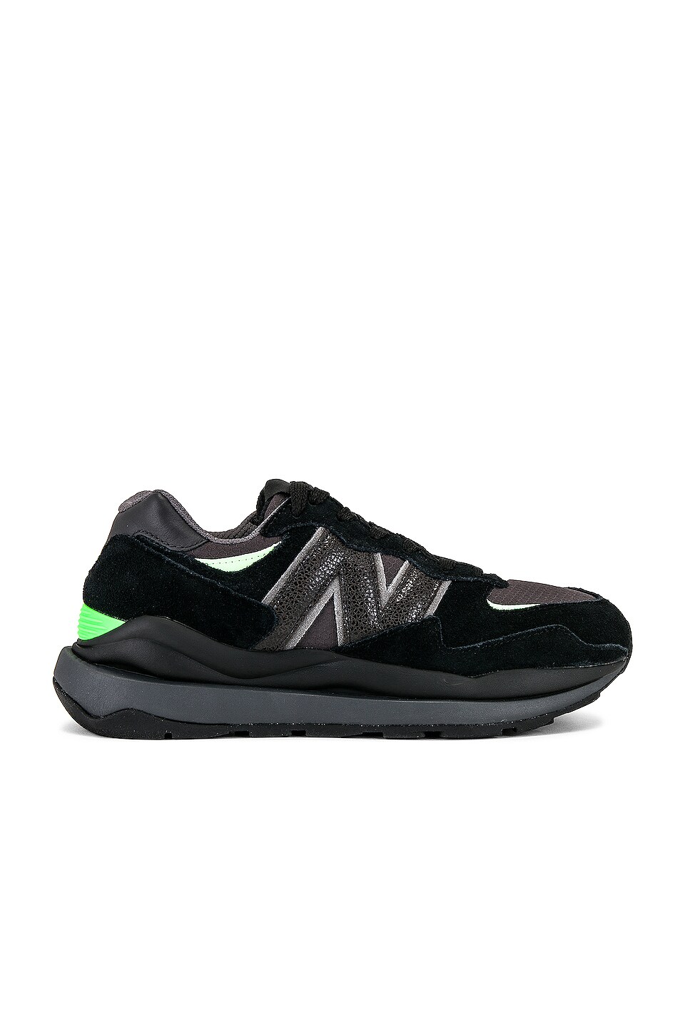 New Balance 57/40 in Black & Vibrant Spring Glow | REVOLVE