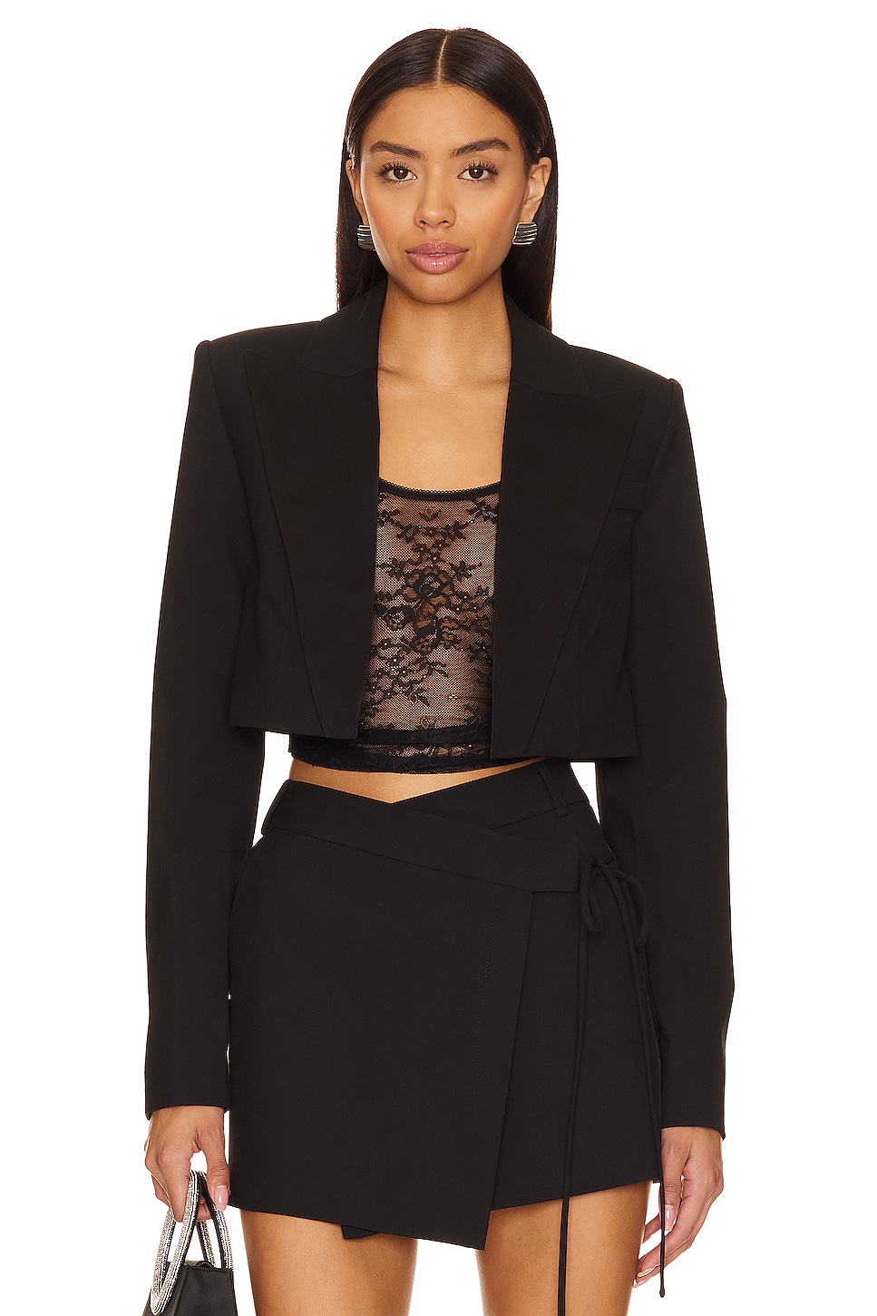 NBD Dante Cropped Blazer in Black | REVOLVE