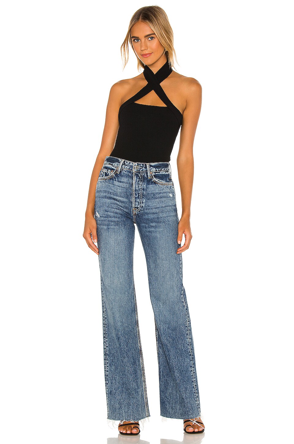 NBD Yvette Halter Top in Black | REVOLVE