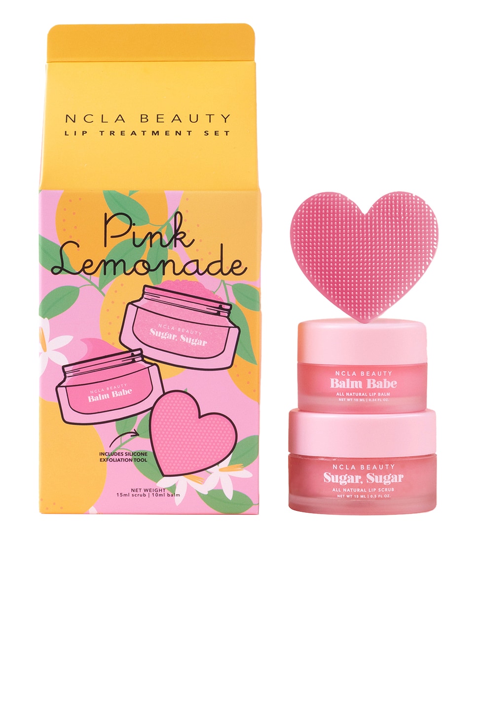 NCLA Lip Care Duo + Lip Scrubber in Pink Lemonade | REVOLVE