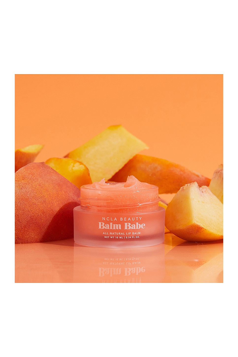 NCLA Balm Babe 100% Natural Lip Balm in Peach | REVOLVE
