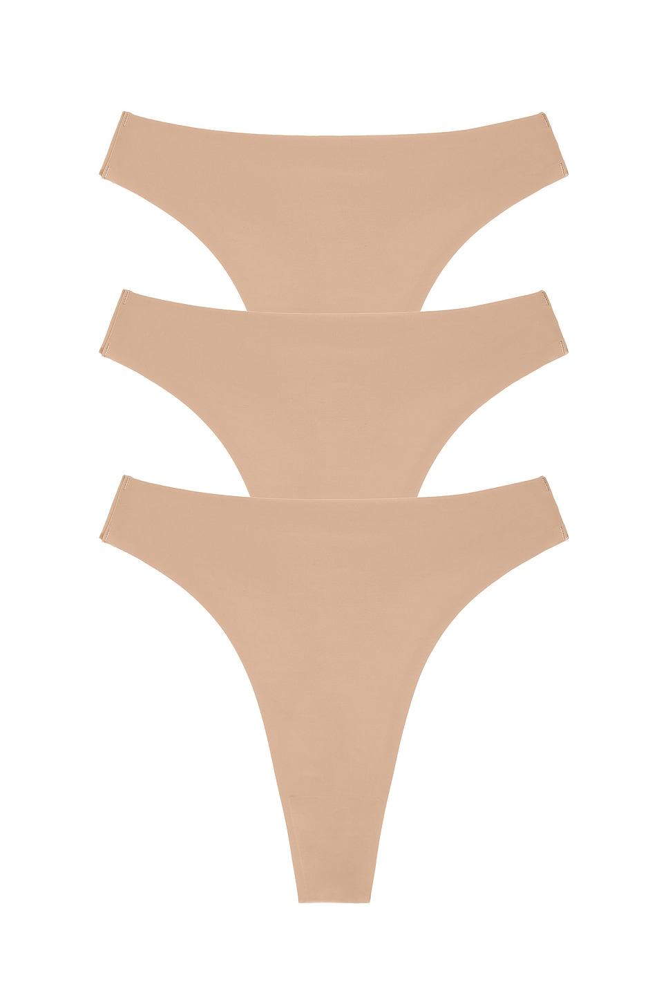 Negative Underwear Base High Thong 3-pack in Buff | REVOLVE