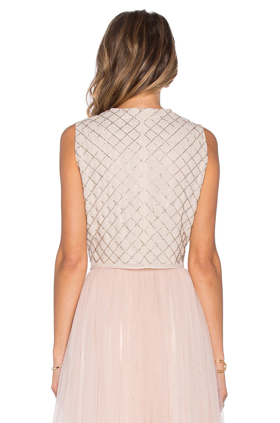 Needle & Thread Spring Embroidery Top in Rose Beige | REVOLVE