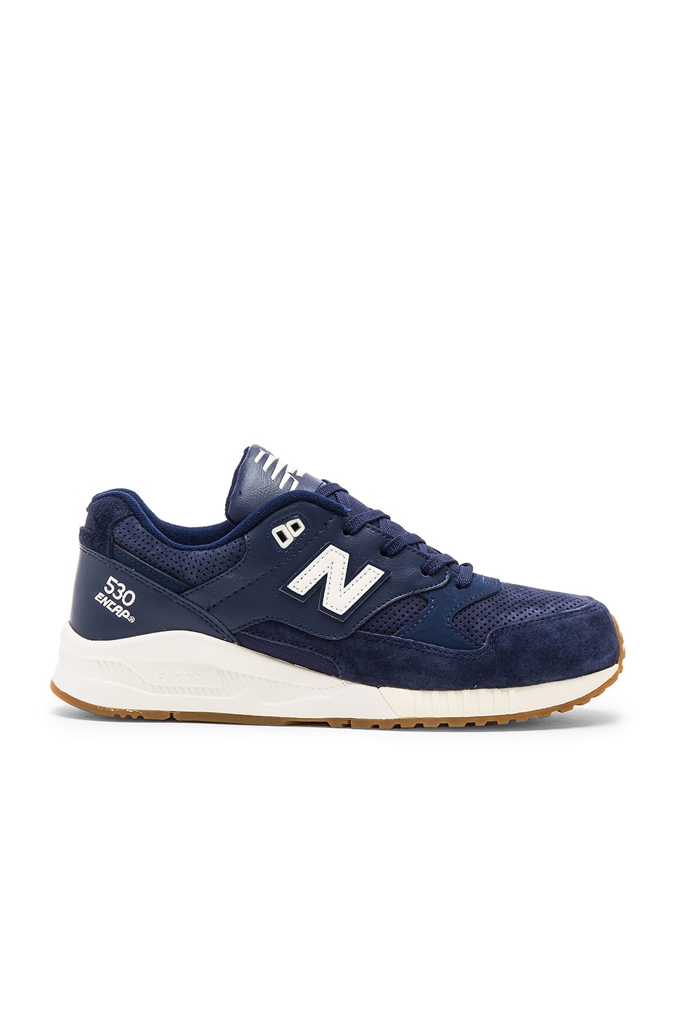 New Balance M530 in Navy Pig Suede | REVOLVE