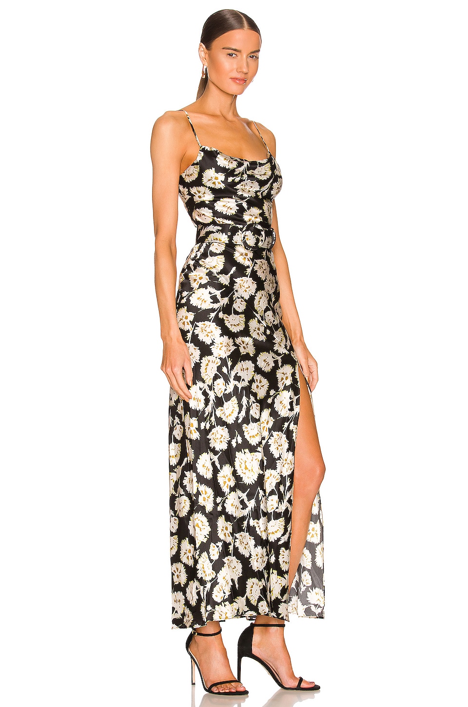NICHOLAS Simone Cowl Neck Gown in Fan Floral | REVOLVE