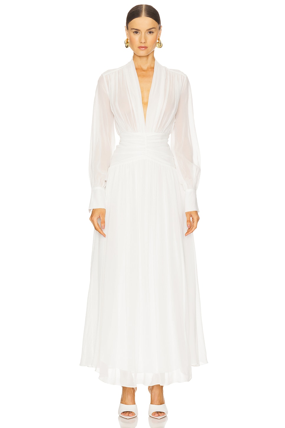 NICHOLAS Jocelyn Maxi Dress in Ivory | REVOLVE