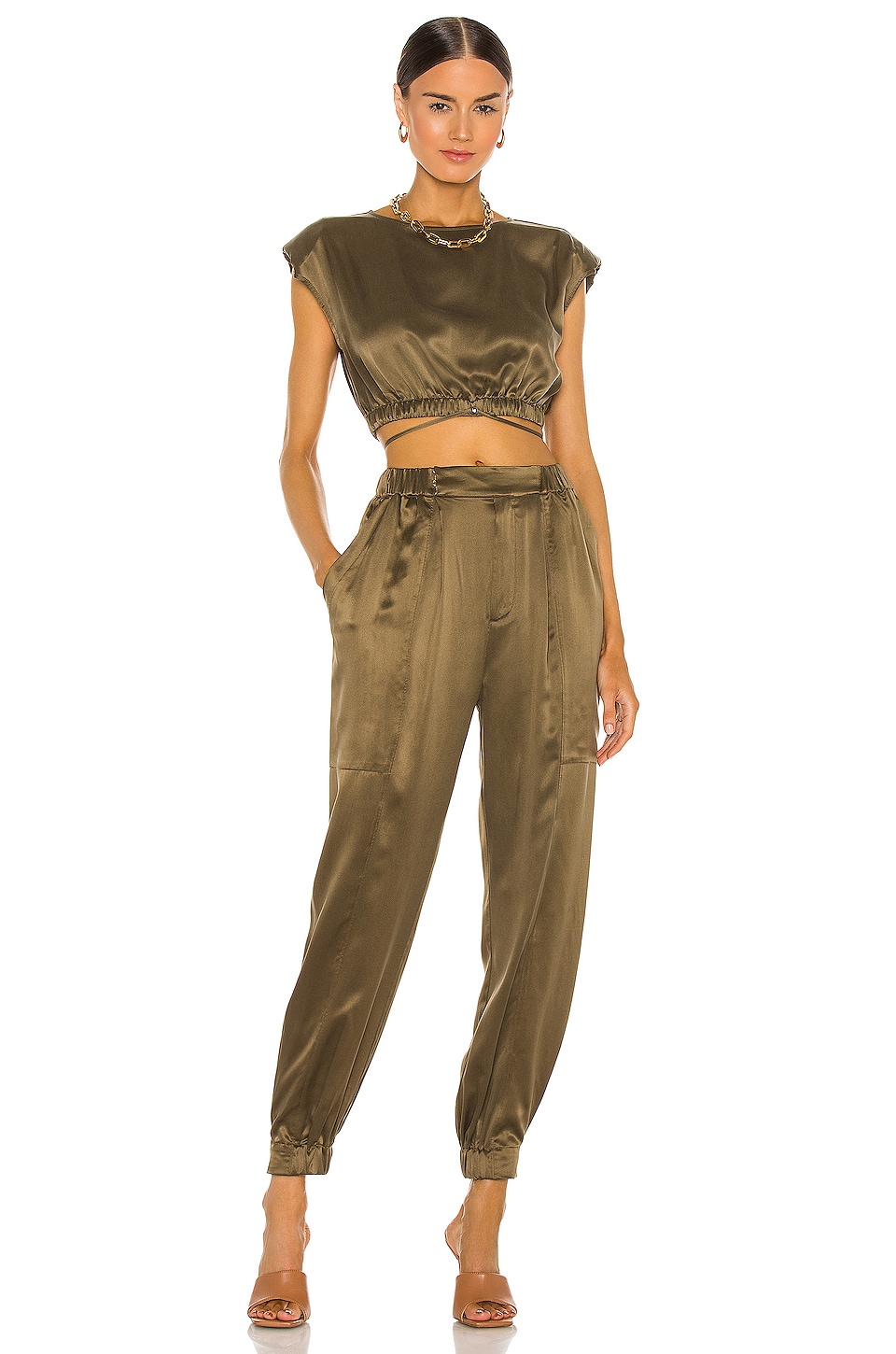 NICHOLAS Neha Pant in Khaki | REVOLVE