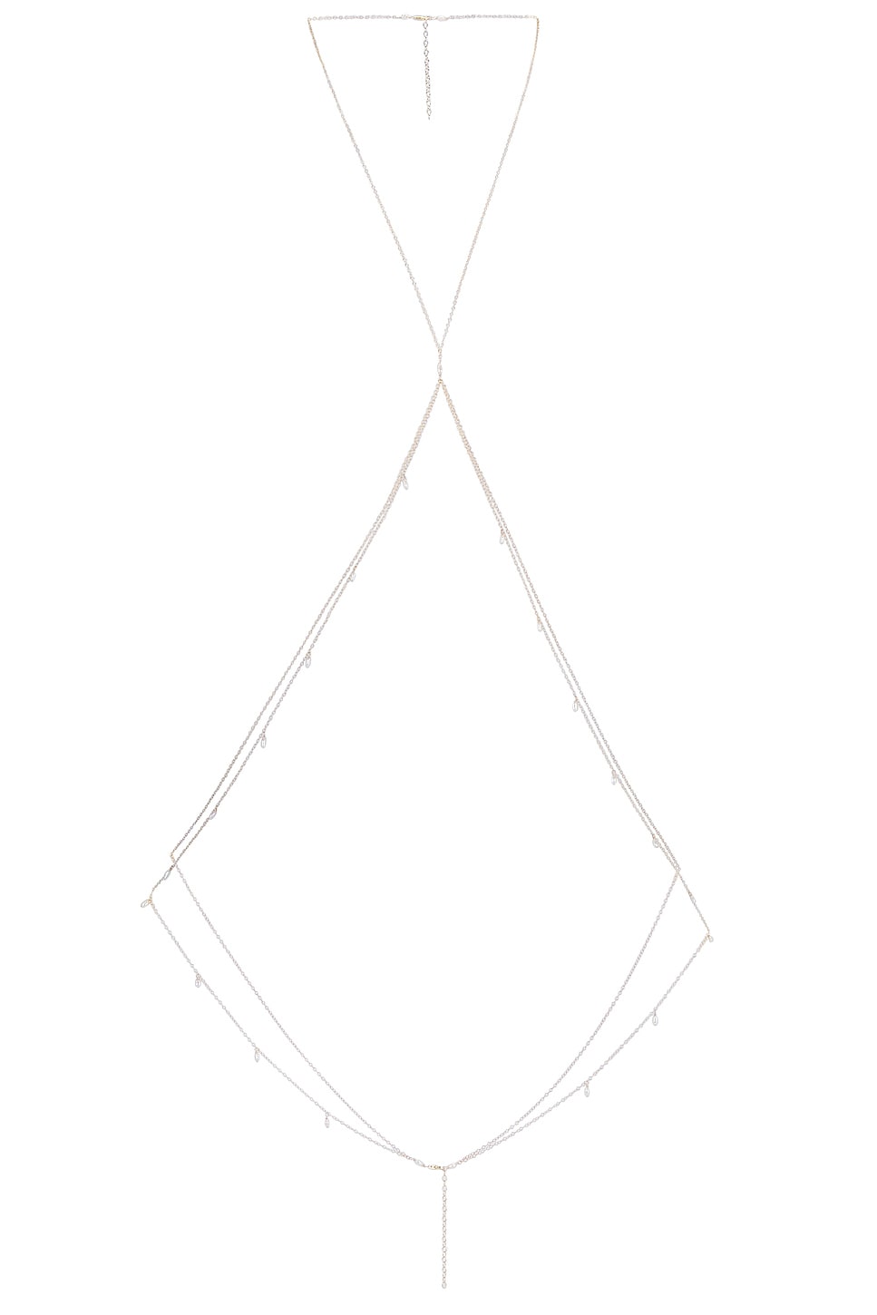 NAiiA Sasha Pearl Shaker Body Chain in Gold | REVOLVE