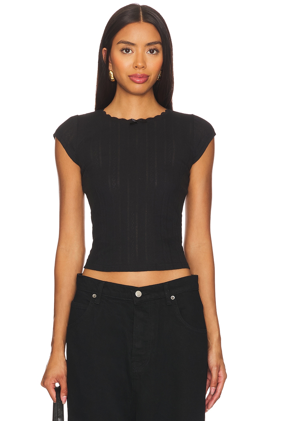 NIIHAI Daisy Tee in Black | REVOLVE