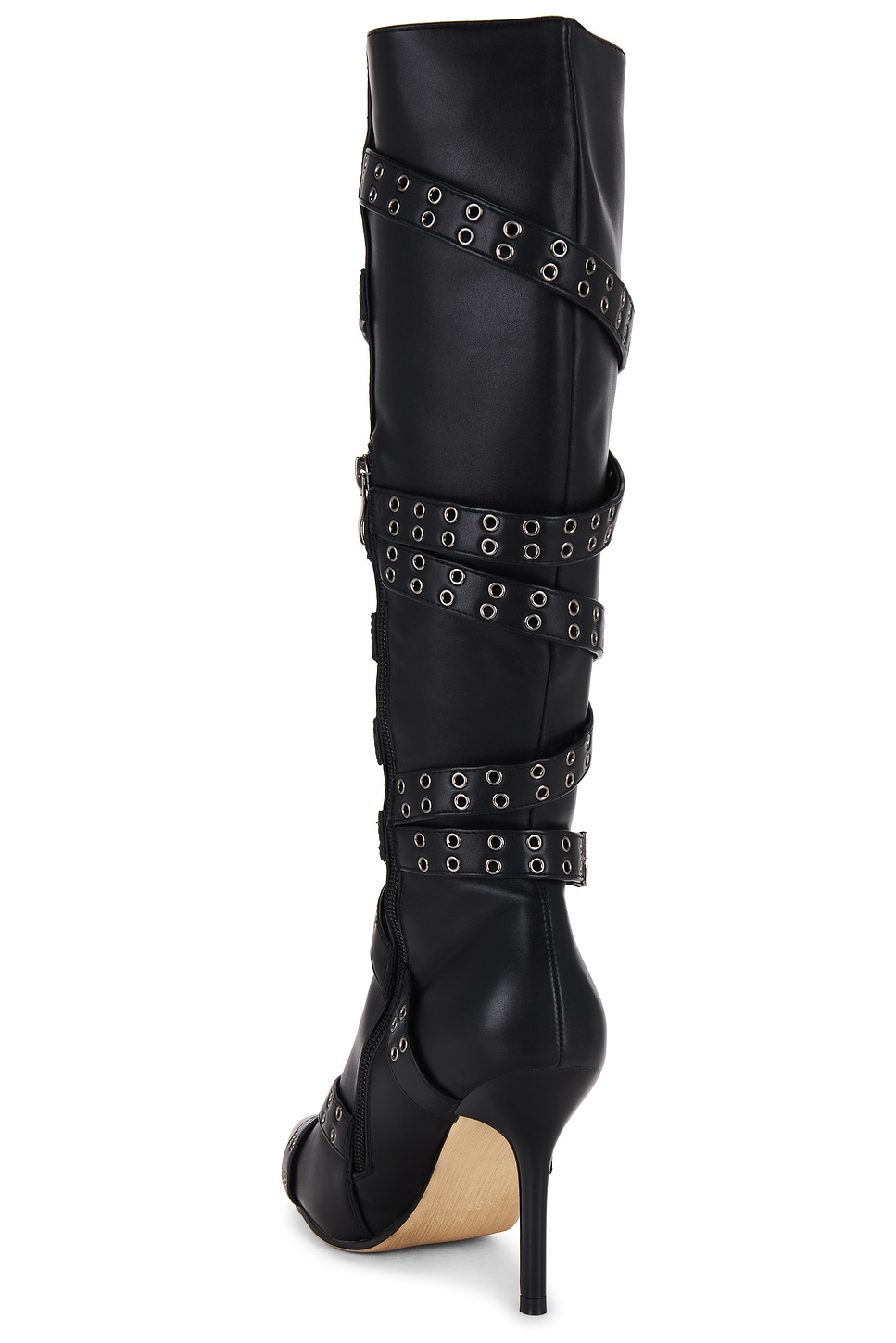 NIIHAI Nii Hai Strappy Boots in Black | REVOLVE