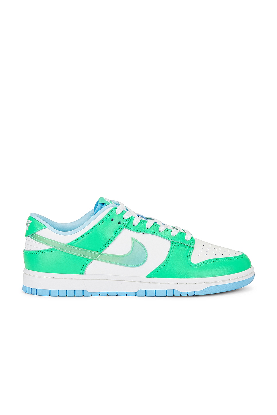 Nike Dunk Low Retro in Green Shock, Aquarius Blue, & Sail | REVOLVE