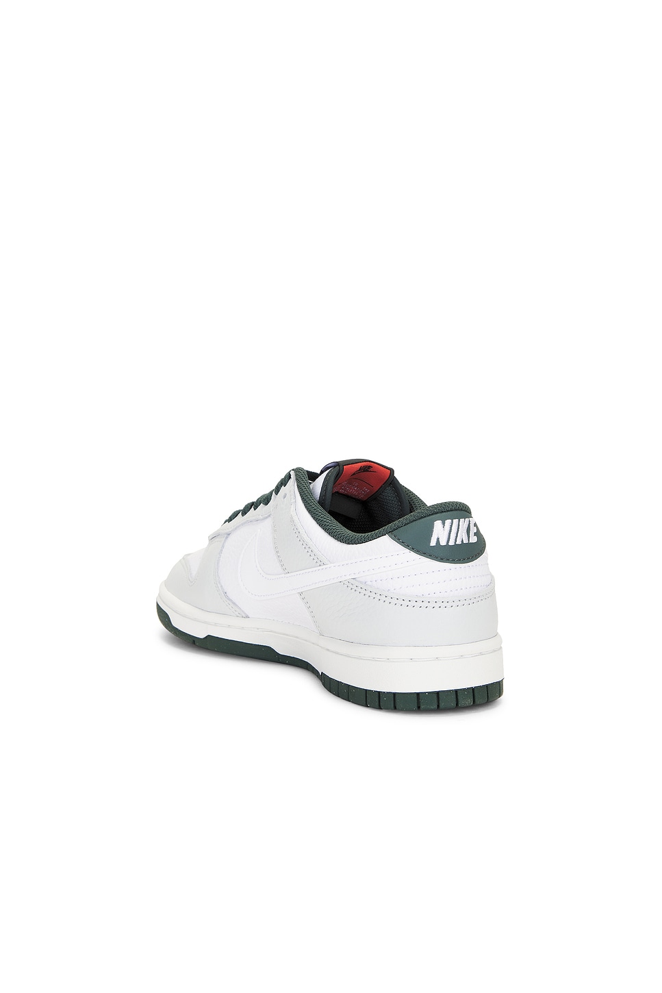 Nike Nike Dunk Low Retro in Photon Dust, White, & Vintage Green | REVOLVE