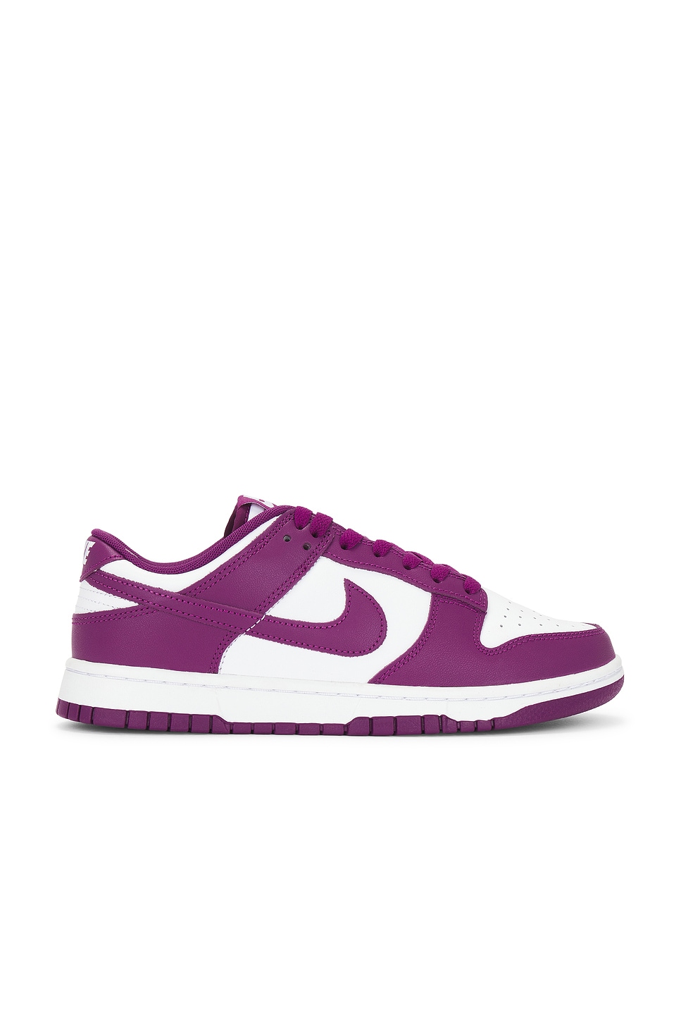 Nike Dunk Low Retro in White & Viotech White | REVOLVE