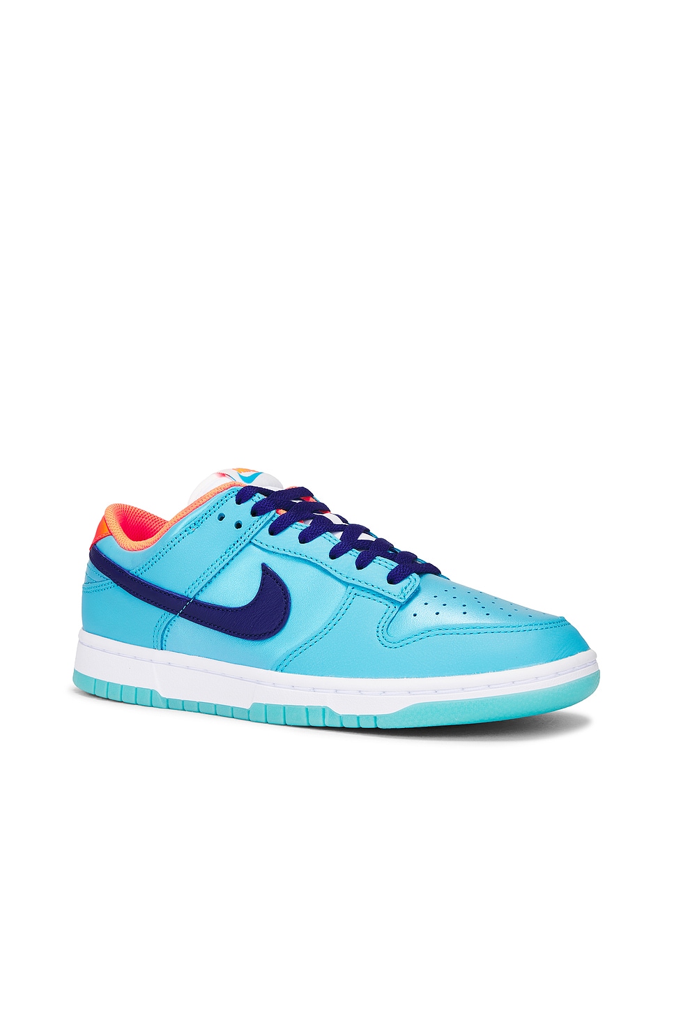 Nike Dunk Low Se in Baltic Blue, Deep Royal Blue, & Total Orange | REVOLVE